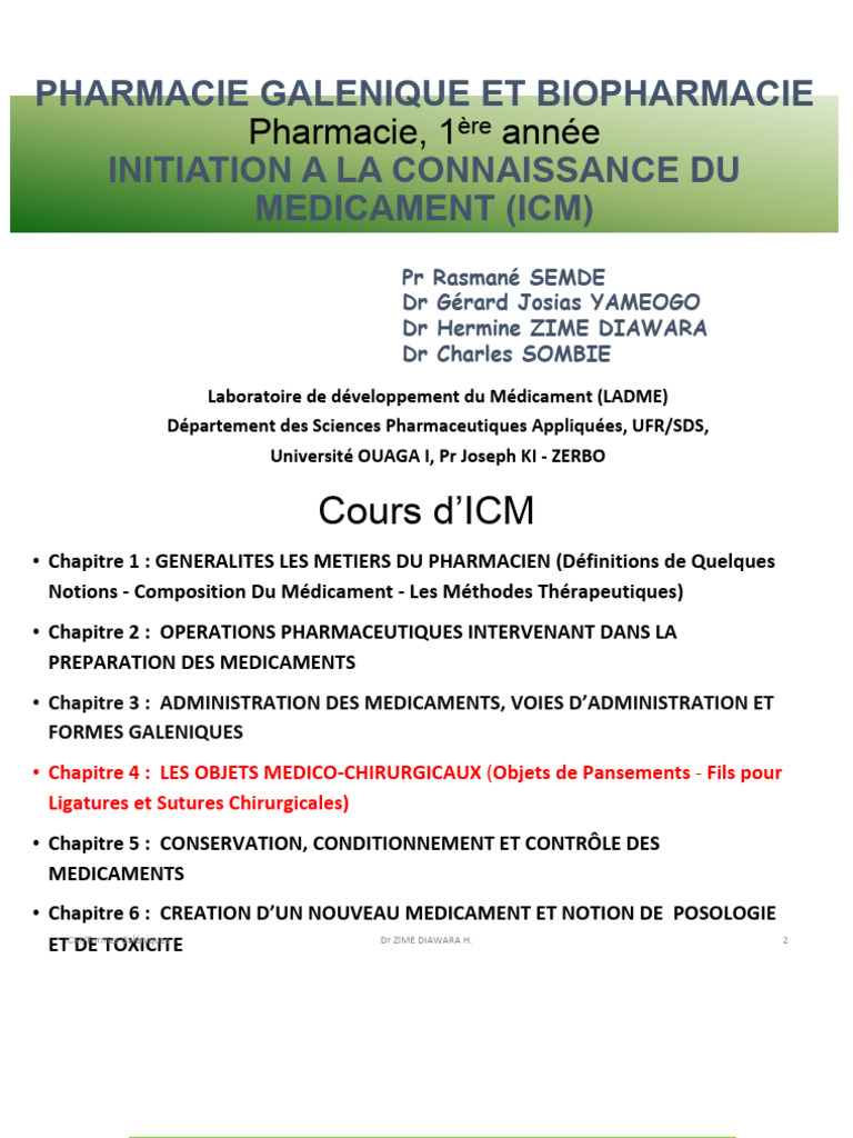 Cours d'ICM | PDF