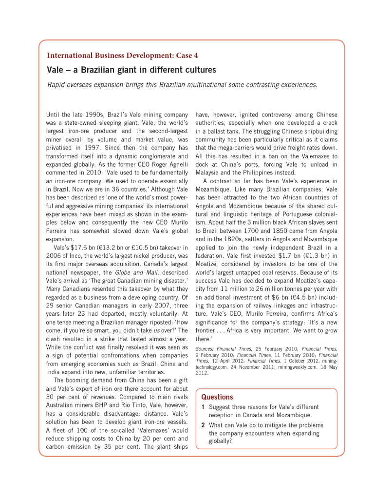 Vale Brazilian Giant | PDF