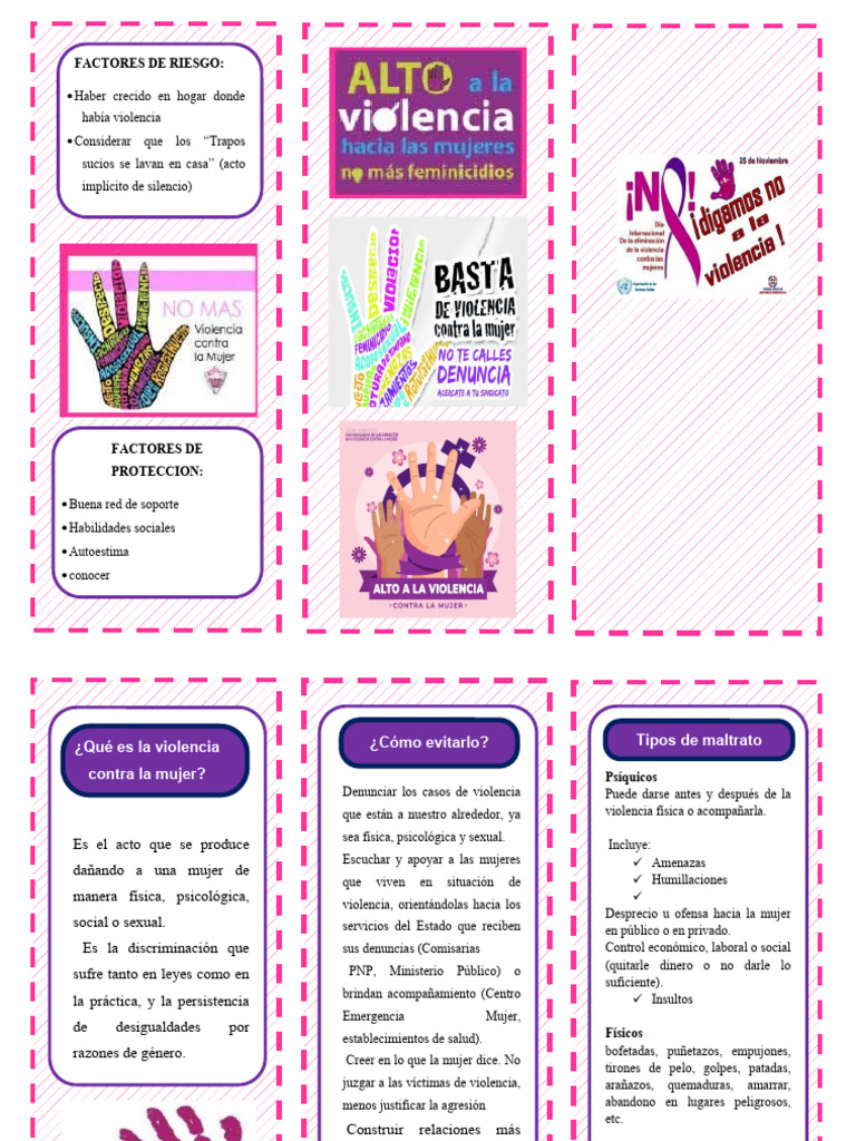 Triptico Contra La Violencia | PDF