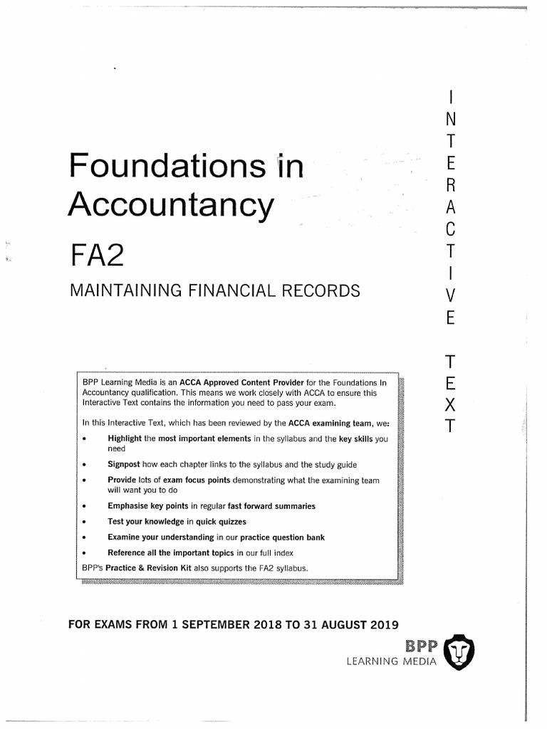 Fa2 T.B BPP 2019 | PDF