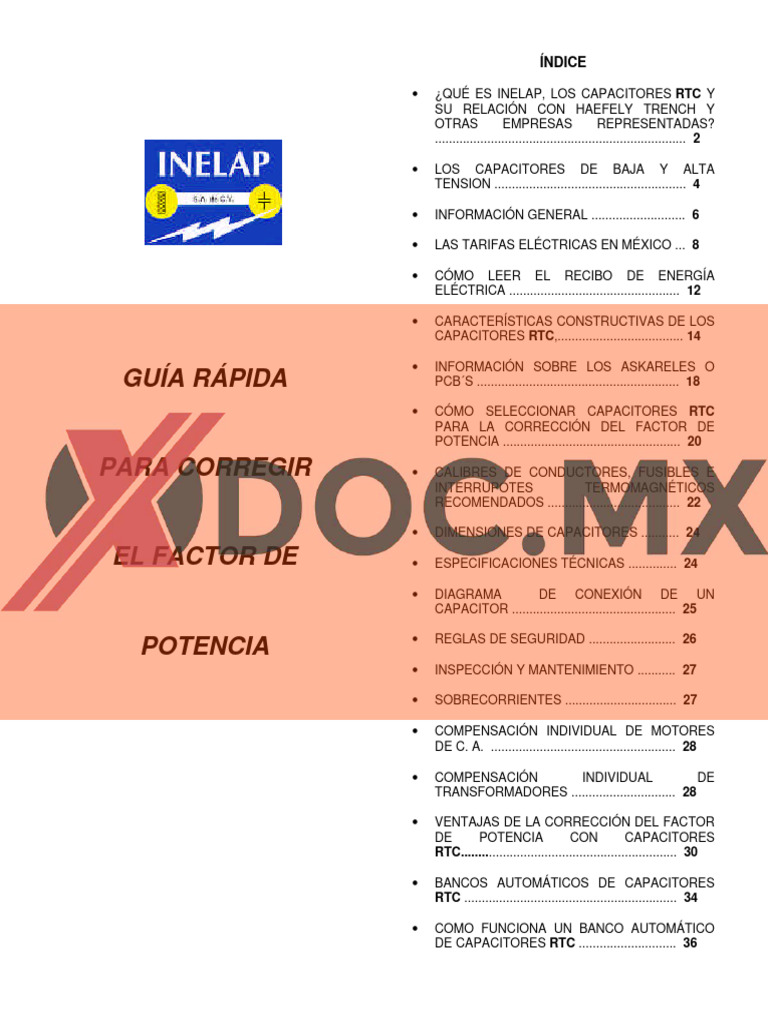 Xdoc - MX Guia Rapida para Corregir El Factor de Potencia | PDF