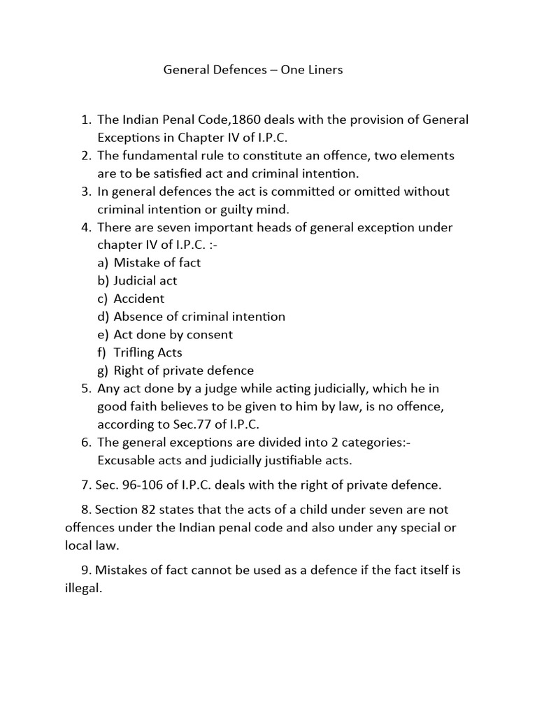 General Defences | PDF