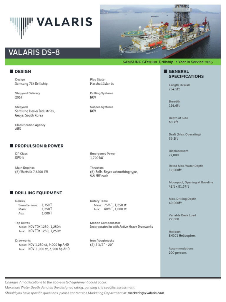 Valaris DS 8 | PDF