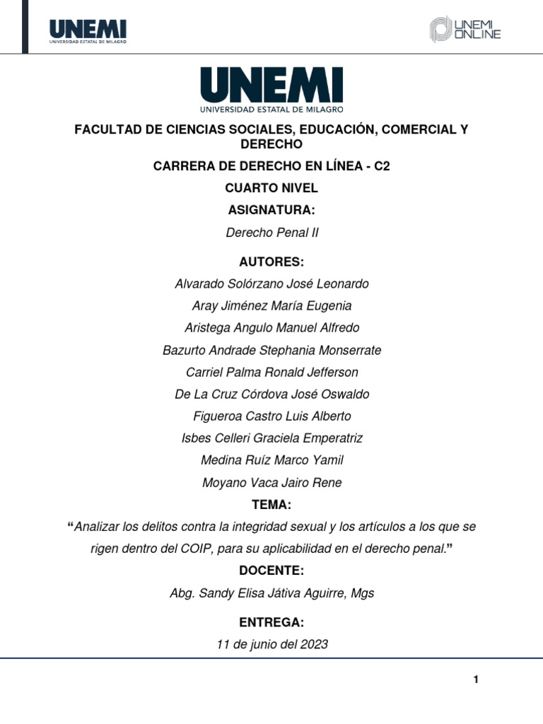 S6-Tarea 2 | PDF | Violación | La violencia contra las mujeres