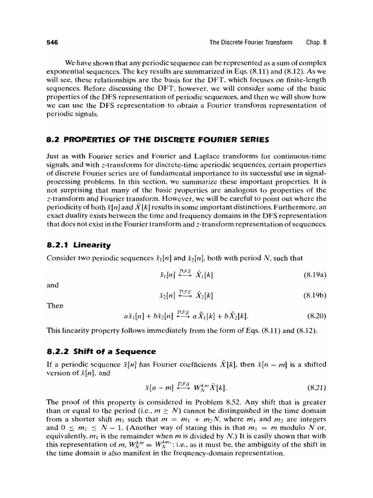 DFS and DFT Properties | PDF