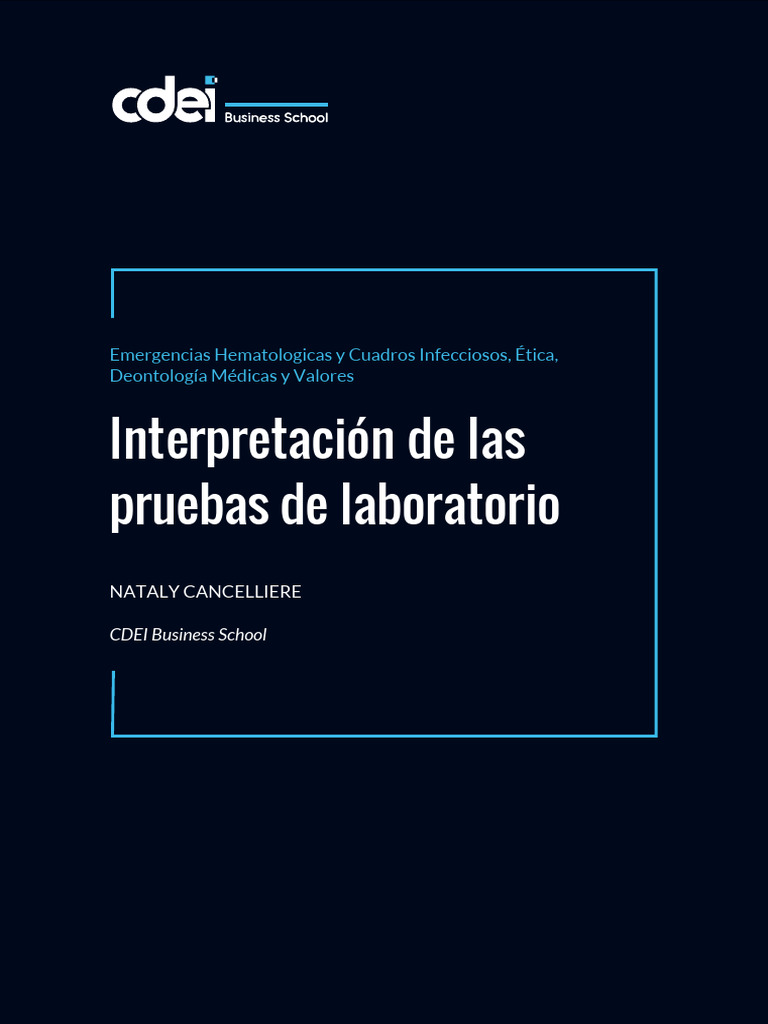 Interpretación de Laboratorio | PDF