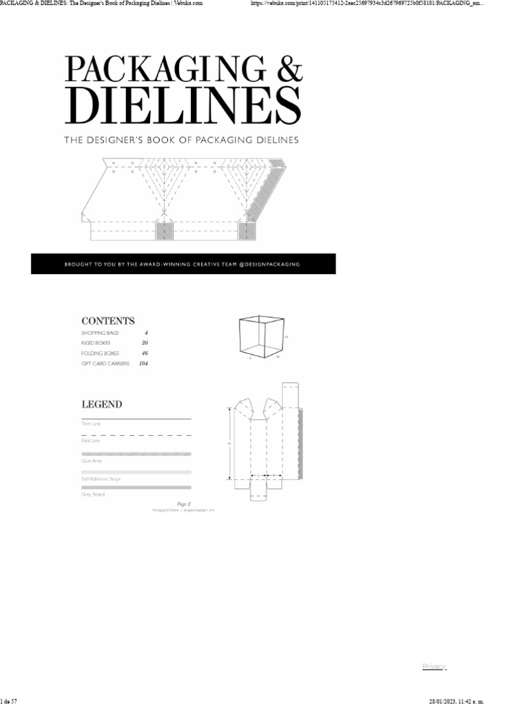 PACKAGING & DIELINES The Designer's Book of Packaging Dielines | PDF