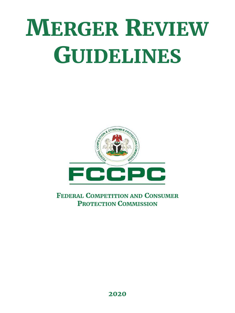 Nigeria Merger Review Guidelines 2020 | PDF | Mergers And Acquisitions ...