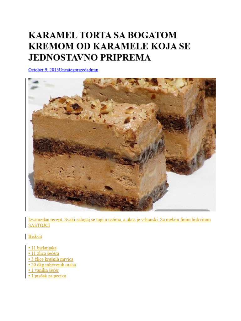@karamel Torta | PDF