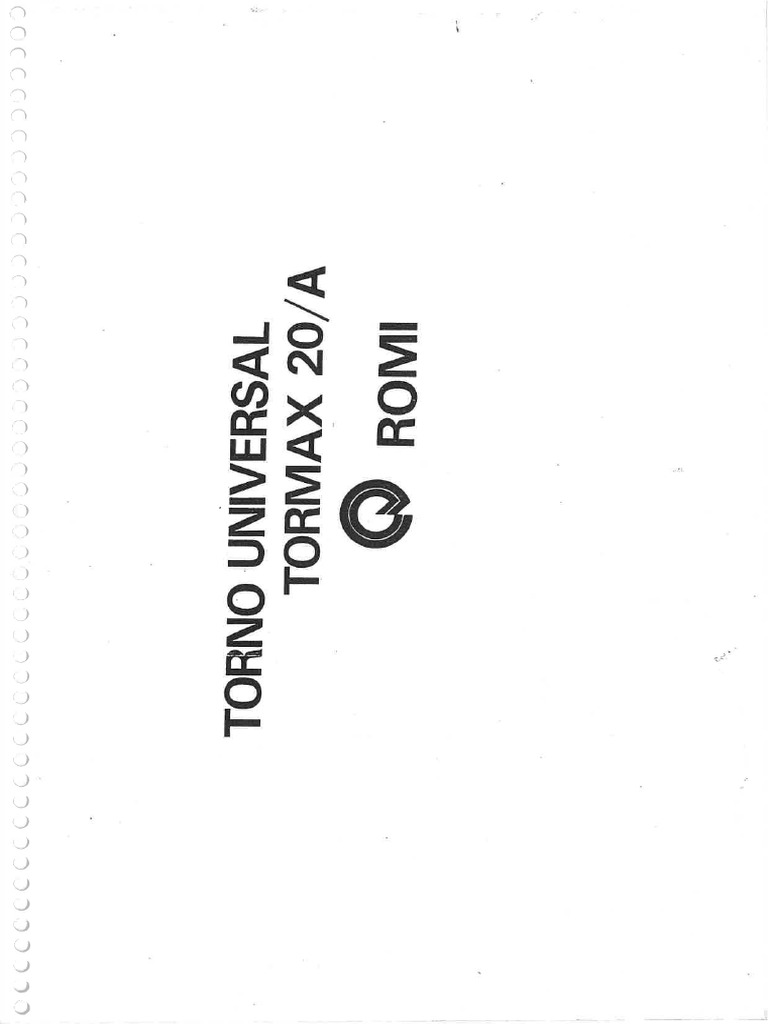 Manual Torno Romi 20A | PDF