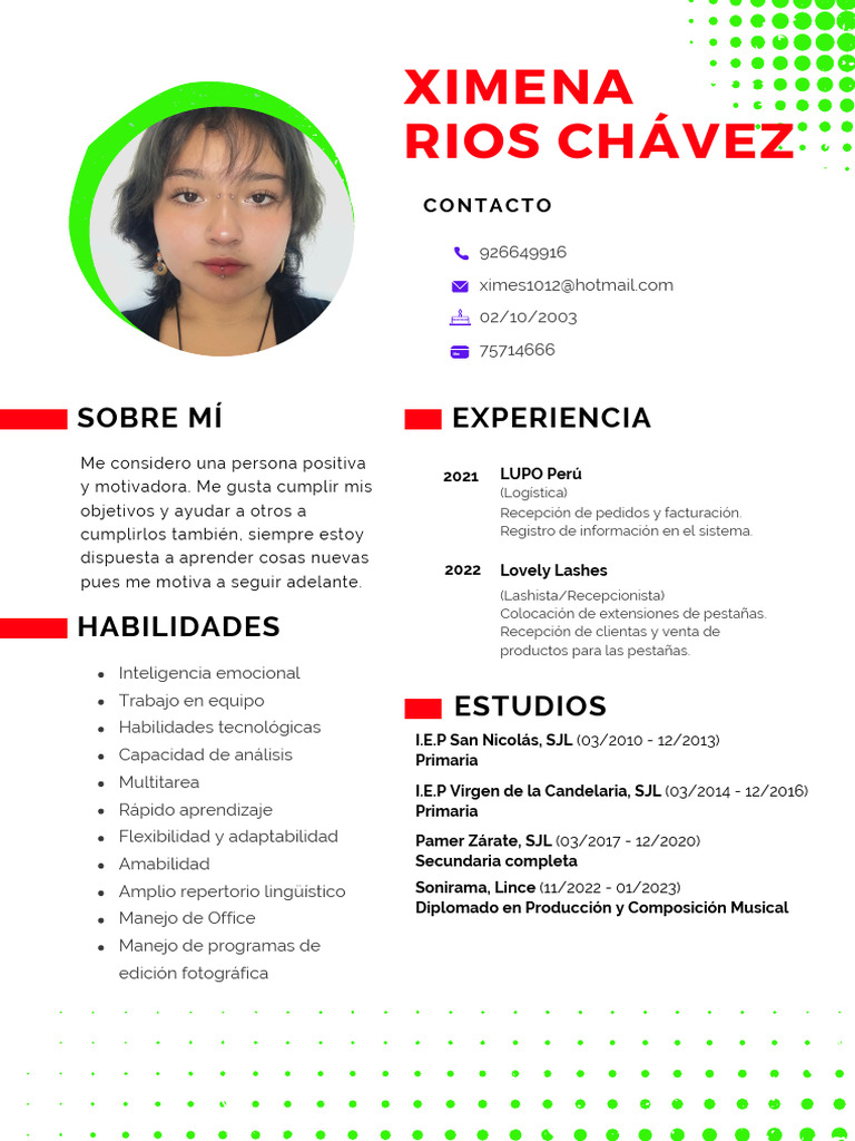 CV Ximena Rios 2023 | PDF