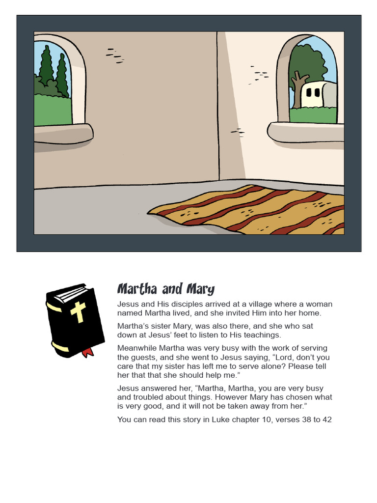 3d Pic 08 Martha and Mary | PDF | Jesus | Mary, Mother Of Jesus