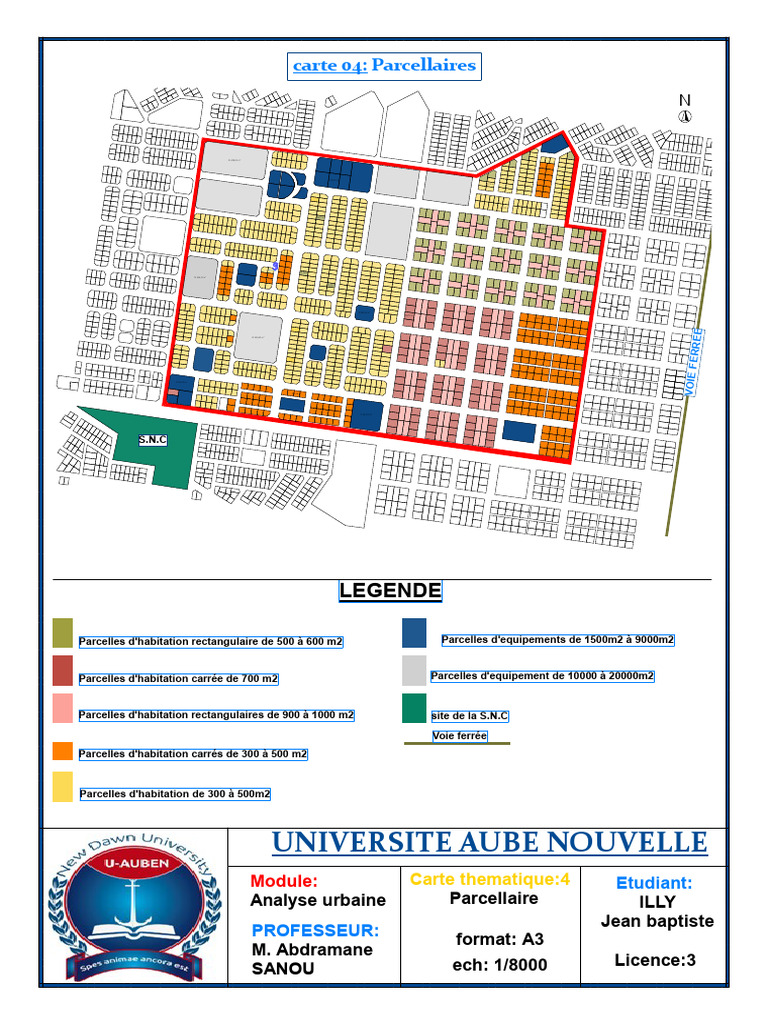 Carte des parcelles d'habitation | PDF