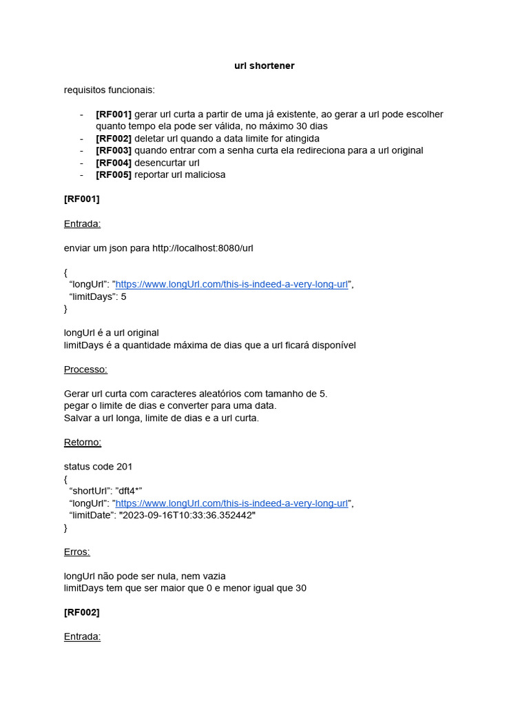 Url Shortener | PDF Url Shortener | PDF