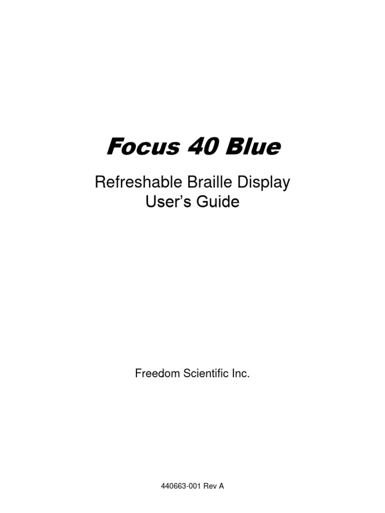 Focus40 Blue Users Guide | PDF | Computer Keyboard | Bluetooth