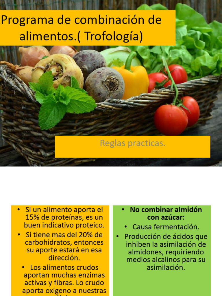 Programa de Combinación de Alimentos | PDF