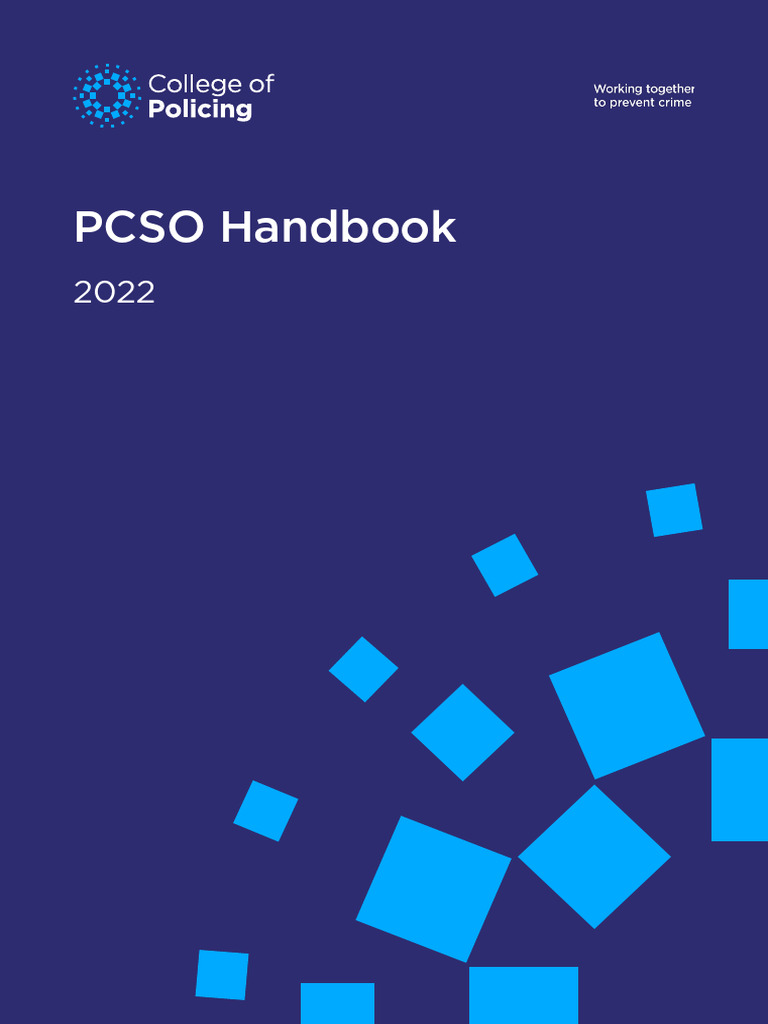 PCSO Handbook 2022 | PDF | Police | Criminal Justice