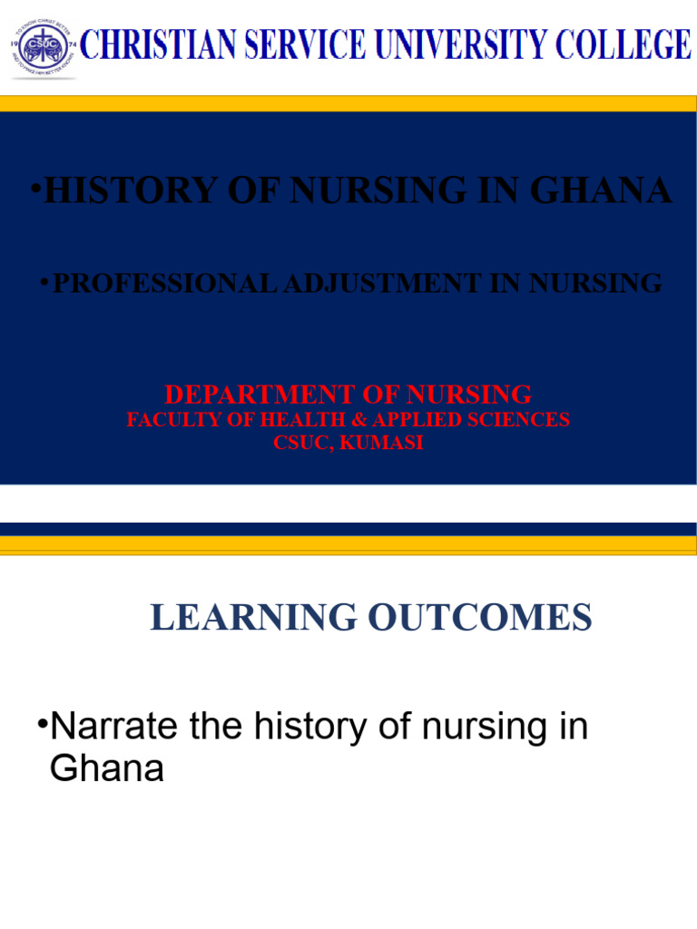 History of Nursing in Ghana | PDF | Nursing | Ghana