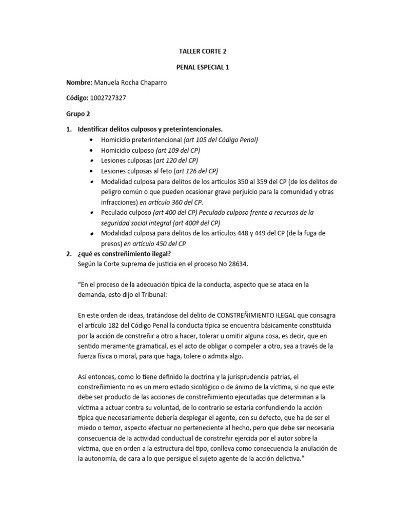 Taller Corte 2 | PDF Taller Corte 2 | PDF