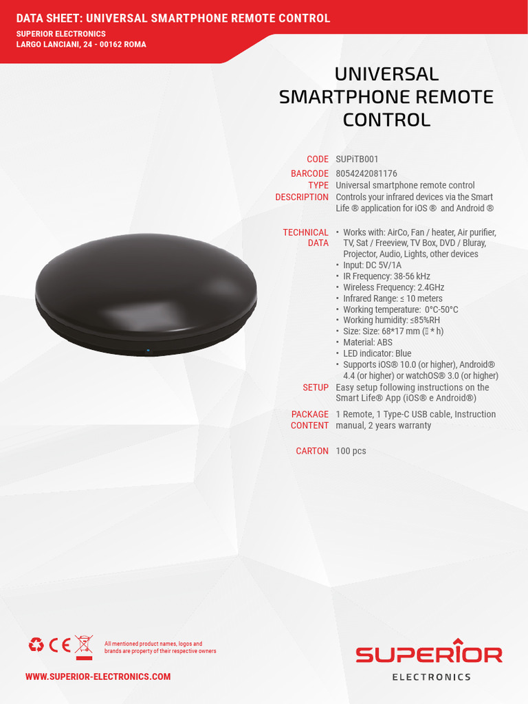 Smart IR DataSheet EN | PDF