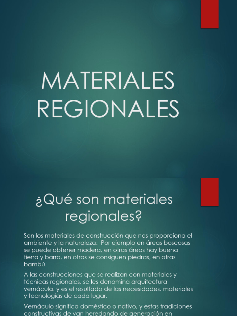 MATERIALES REGIONALES | PDF