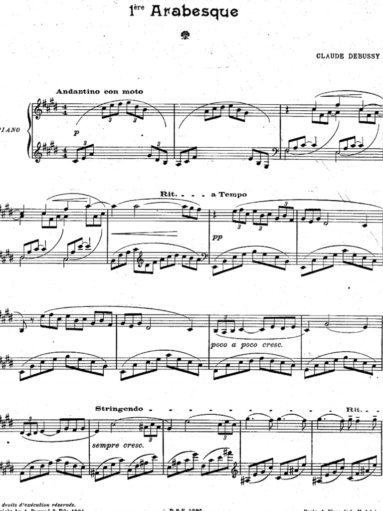 Debussy Arabesque 1 | PDF