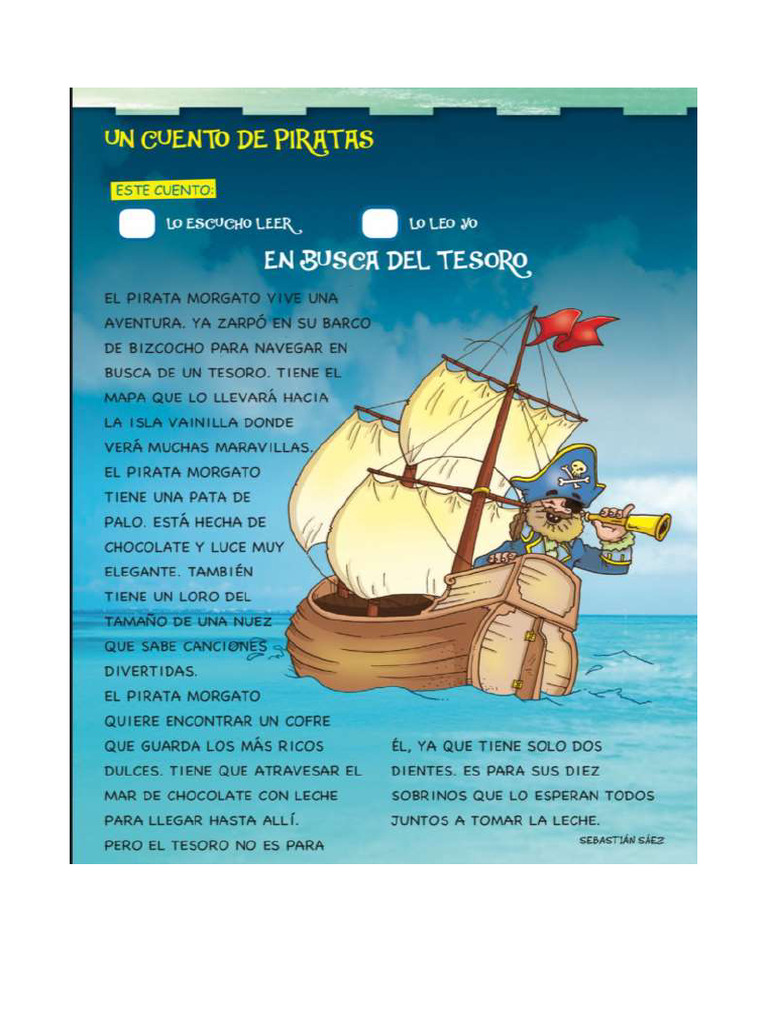 Cuento de Pirata - en Busca Del Tesoro - Sebastian Saez | PDF