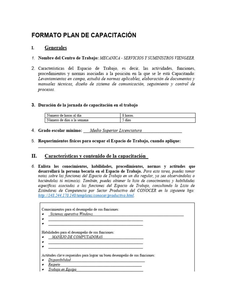 Manual Capacitacion | PDF