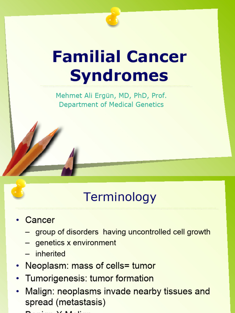 Familial Cancer Syndrome Student | PDF