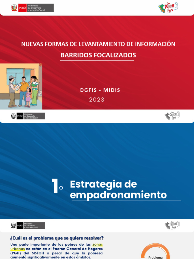 PPT - Nuevas Formas de Levantamiento de Informacion Barridos Focalizados Nuevo | PDF