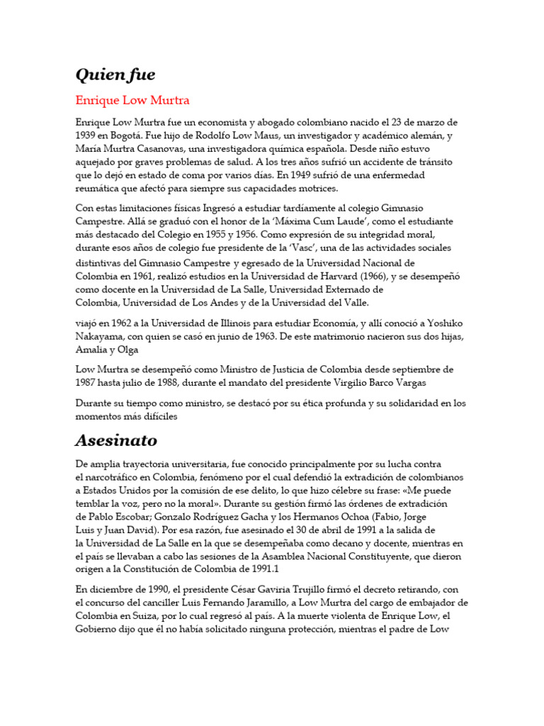 Enrique Low Murtra | PDF | Ciencias sociales