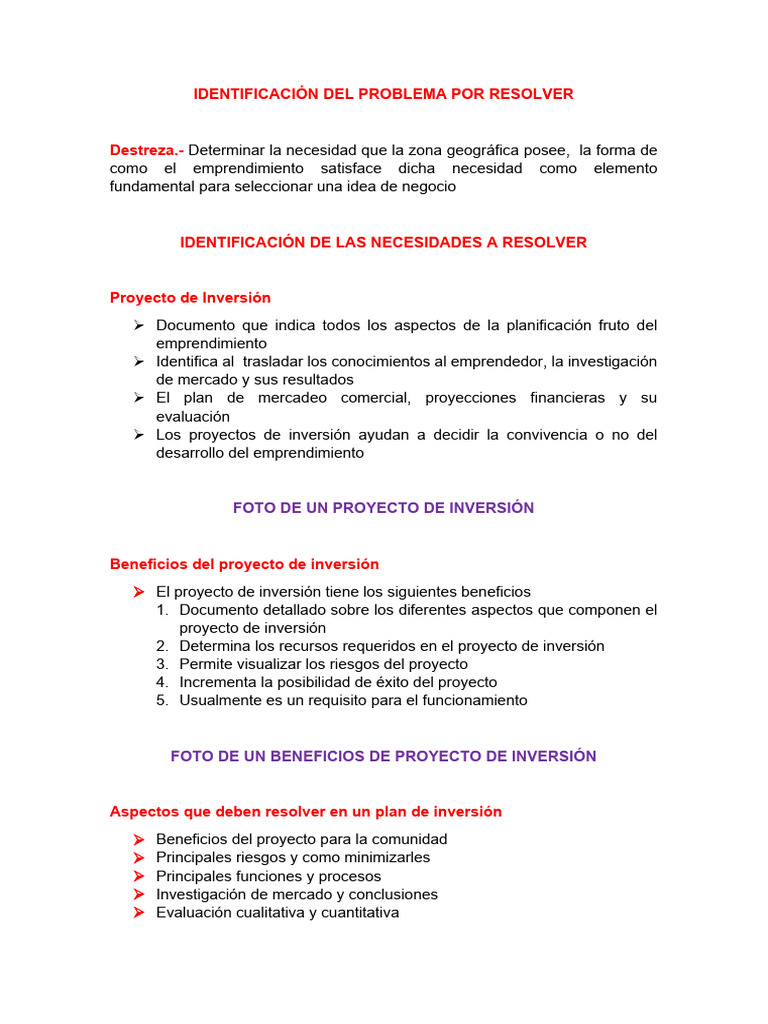 1T Identificación Del Problema Por Resolver | PDF