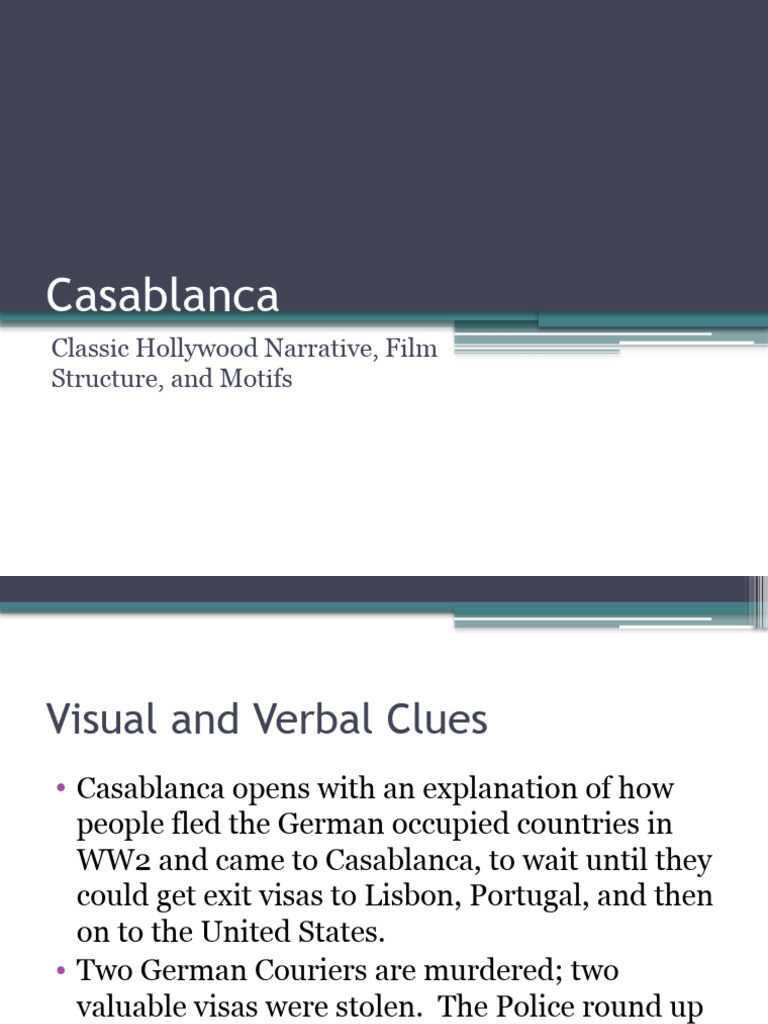 Casablanca | PDF | Rick Grimes