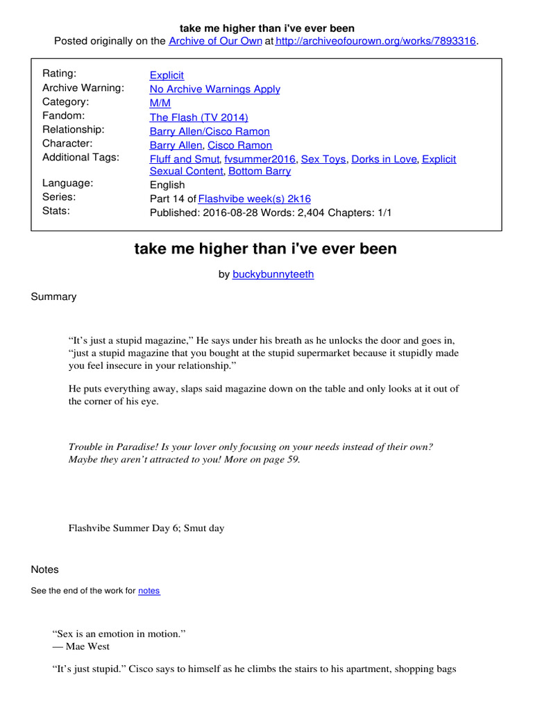 Take Me Higher Than Ive | PDF