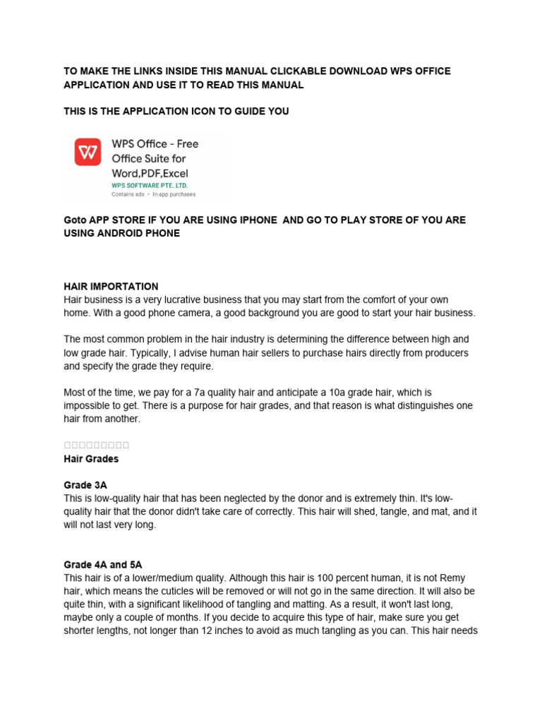 C - Hair Importation | PDF | Hair | Wig