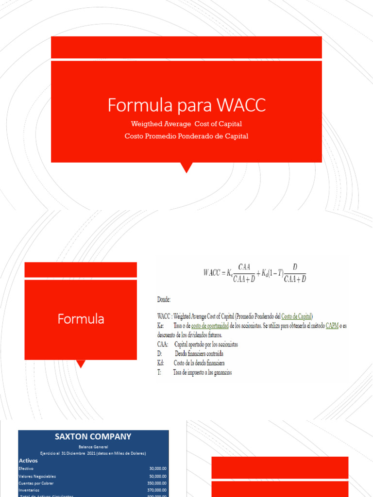 Tema 2 Exposición del Calculo del Waac o CPPC | PDF