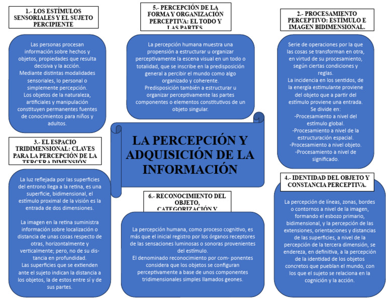 Mapa Mental Unidad 5 | PDF | Percepción | Cognición