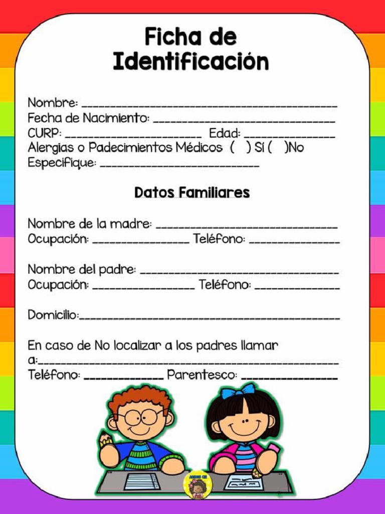 Fichas de Identificacion | PDF