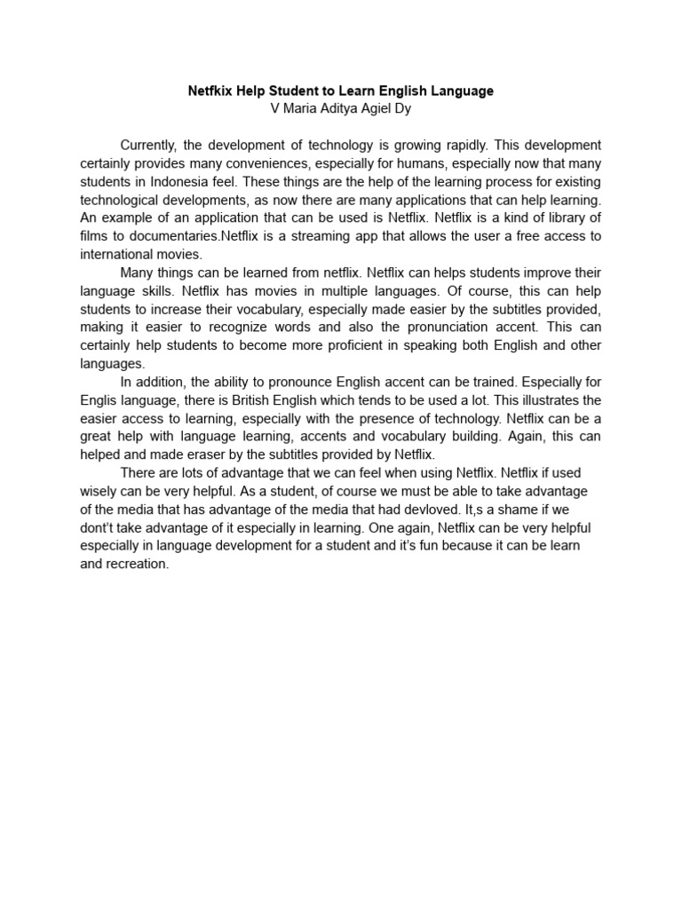 English Essai | PDF