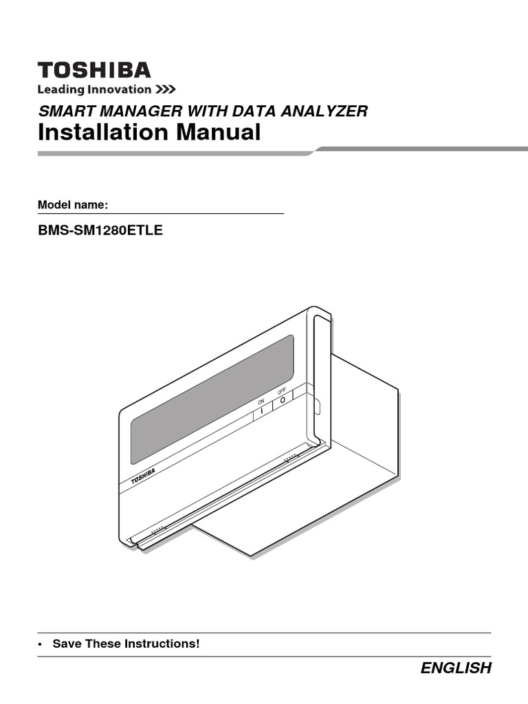 Installation Manual BMS SM1280ETLE Smart Manager With Data Analyzer | PDF