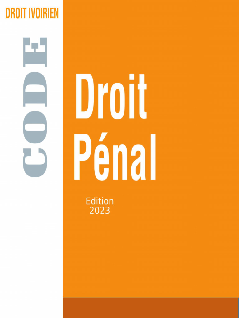 Nouveau Code Penal 2023 1 PDF 2 PDF