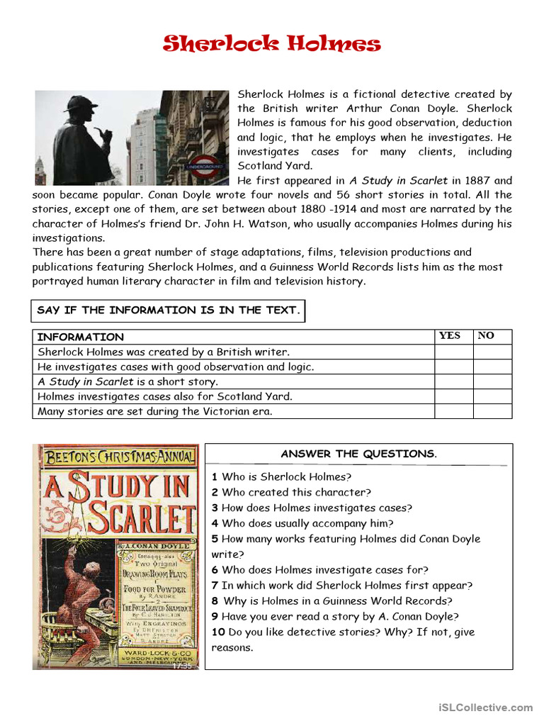 Sherlock Holmes - Easy Reading | PDF | Classics | General Fiction