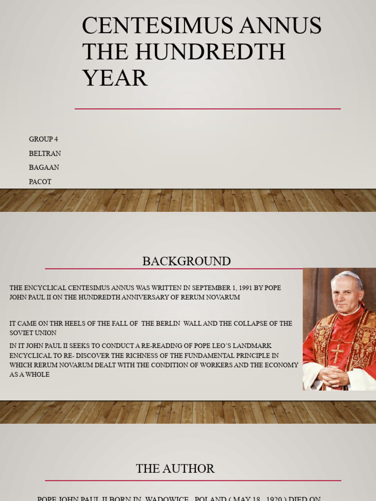 Centesimus Annus | PDF | Pope John Paul Ii | Common Good