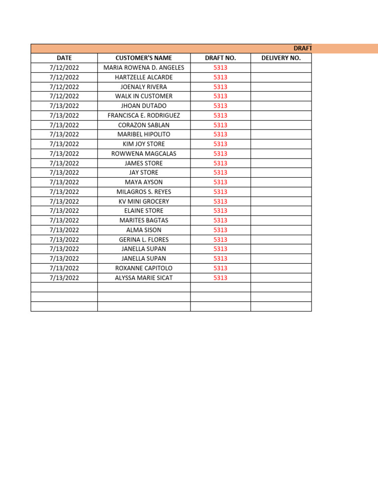 Delivery Draft | PDF