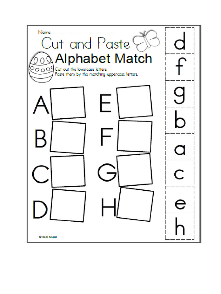 Cut N Paste Wooksheet | PDF