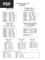 School Bell Timing Schedule | PDF