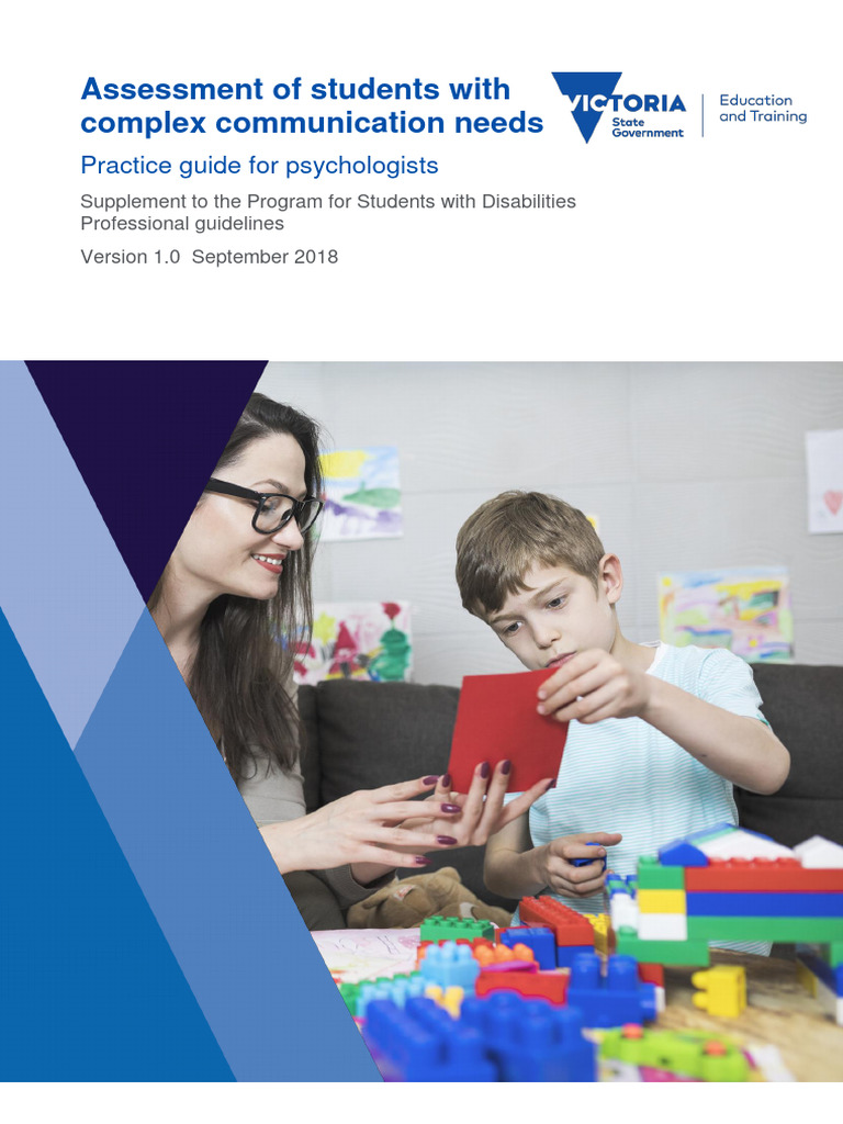 Complex Communication Needs Practice Guide For Psychologists Pdf Communication Perception