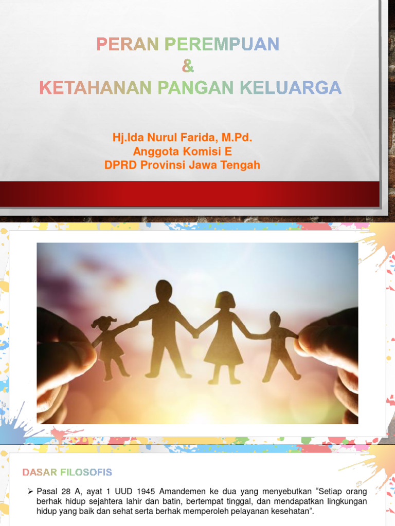 Peran Perempuan Dalam Ketahanan Pangan Keluarga | PDF