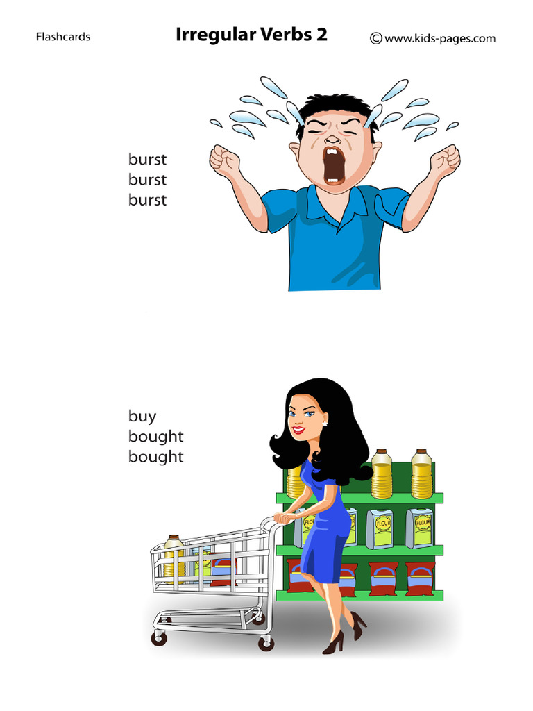 Flashcards Irregular Verbs (2) | PDF