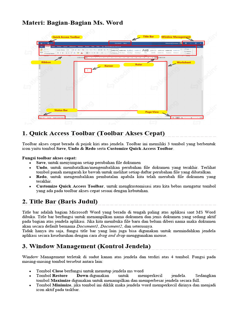 Pert 7-8-Materi Menu Ms Word | PDF